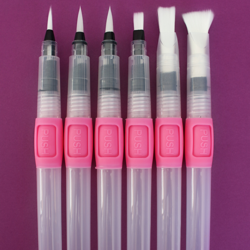 Watercolour Brush Set – 6 Pack – Caking It Up